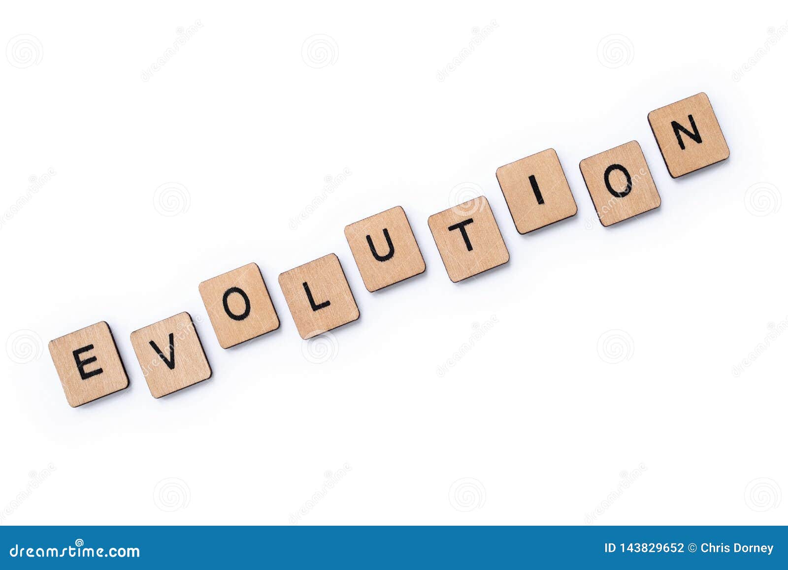 The word EVOLUTION editorial photography. Image of background - 143829652