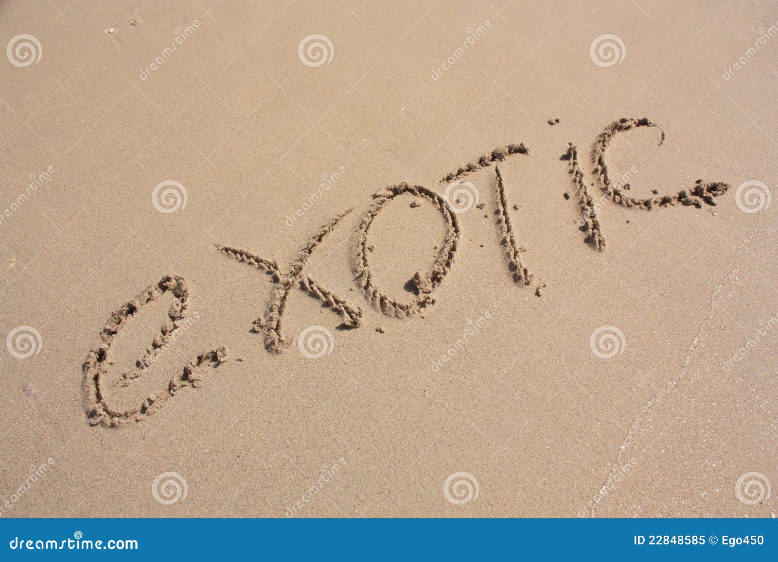 Word EXOTIC On The Beach Royalty-Free Stock Photo | CartoonDealer.com ...