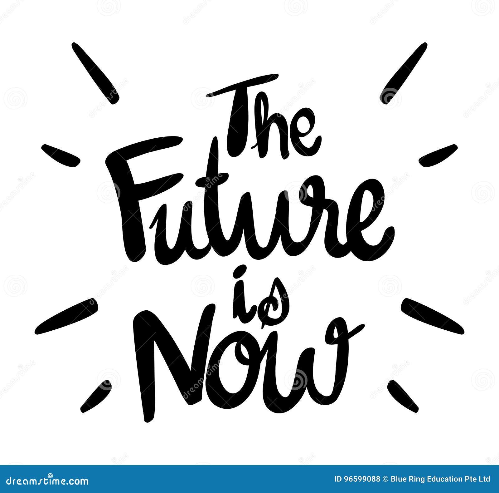 Word Expression for Future is Now Stock Vector - Illustration of poster ...