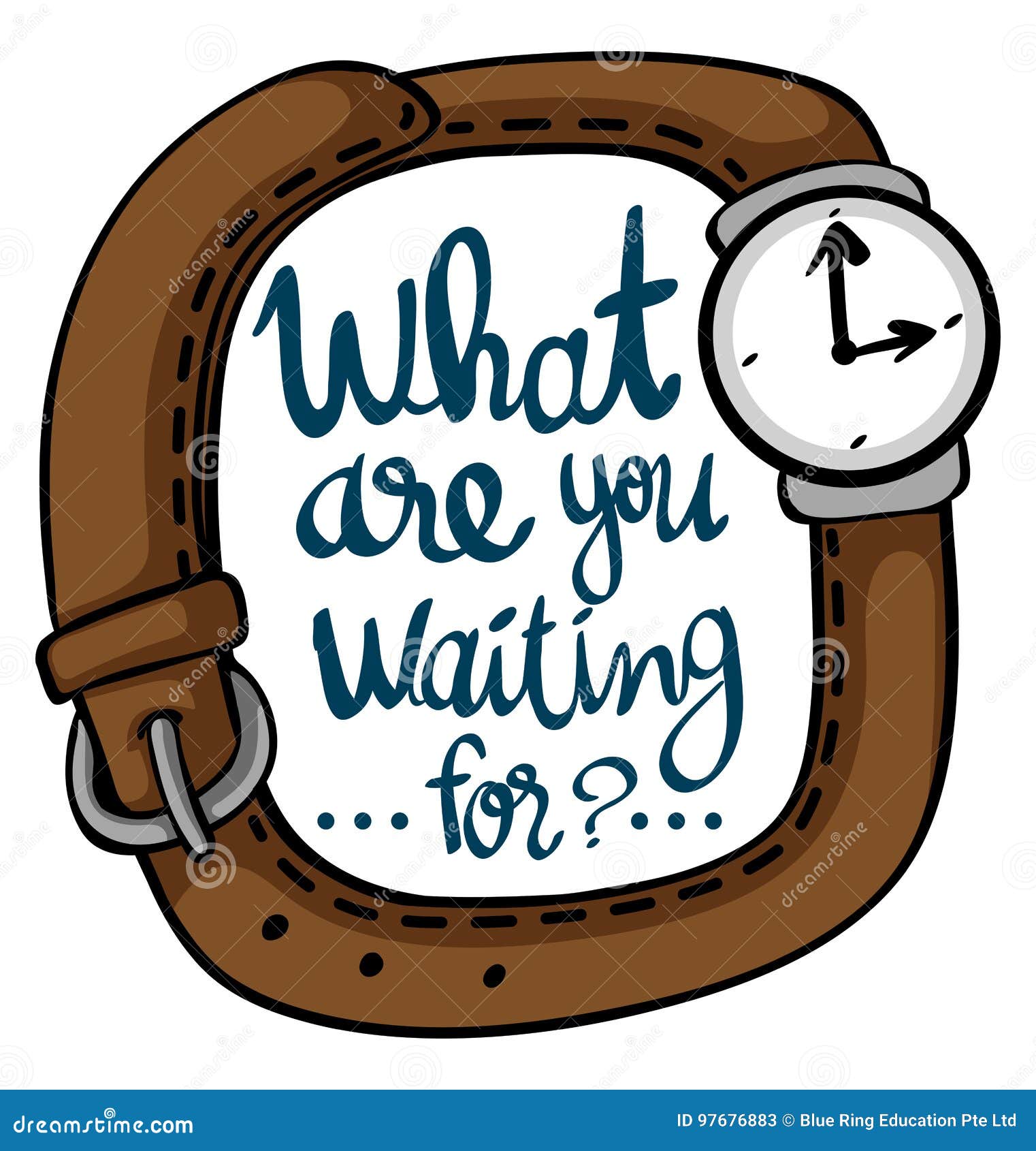 Word Expression for What are You Waiting for Stock Vector ...