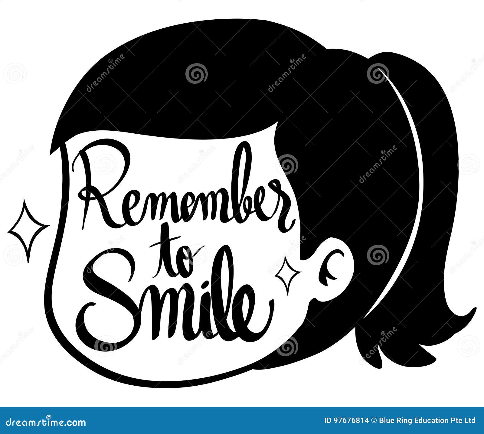 Word Expressions for Remember To Smile Stock Vector - Illustration of ...