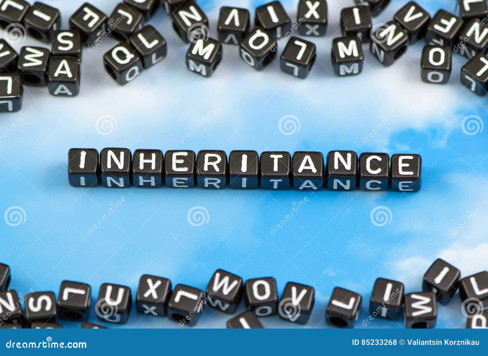 The word face inheritance stock photo. Image of background - 85233268