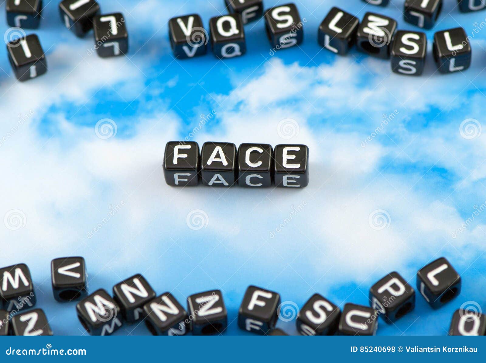 The word Face stock photo. Image of female, font, beautiful - 85240698