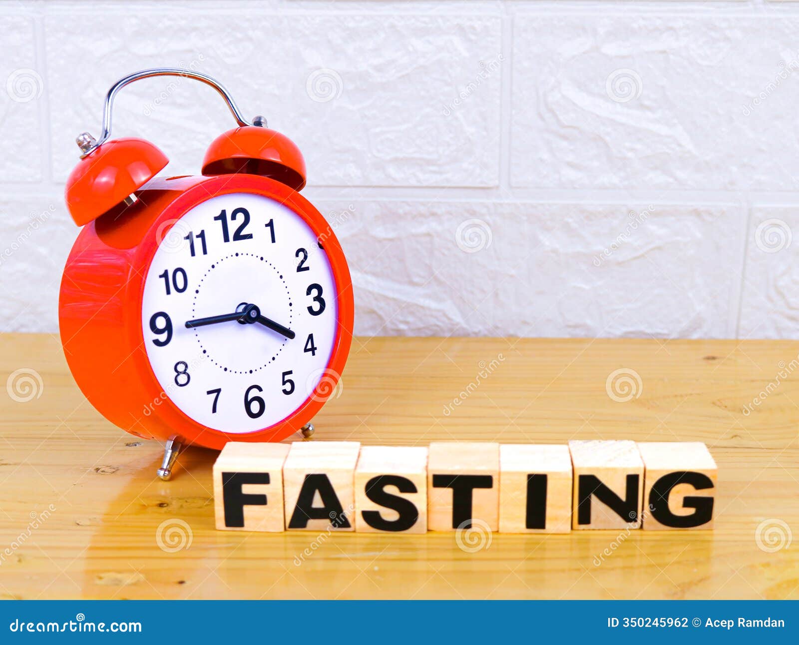The Word Fasting in Wooden Blocks. Fasting Concept Illustration Stock ...