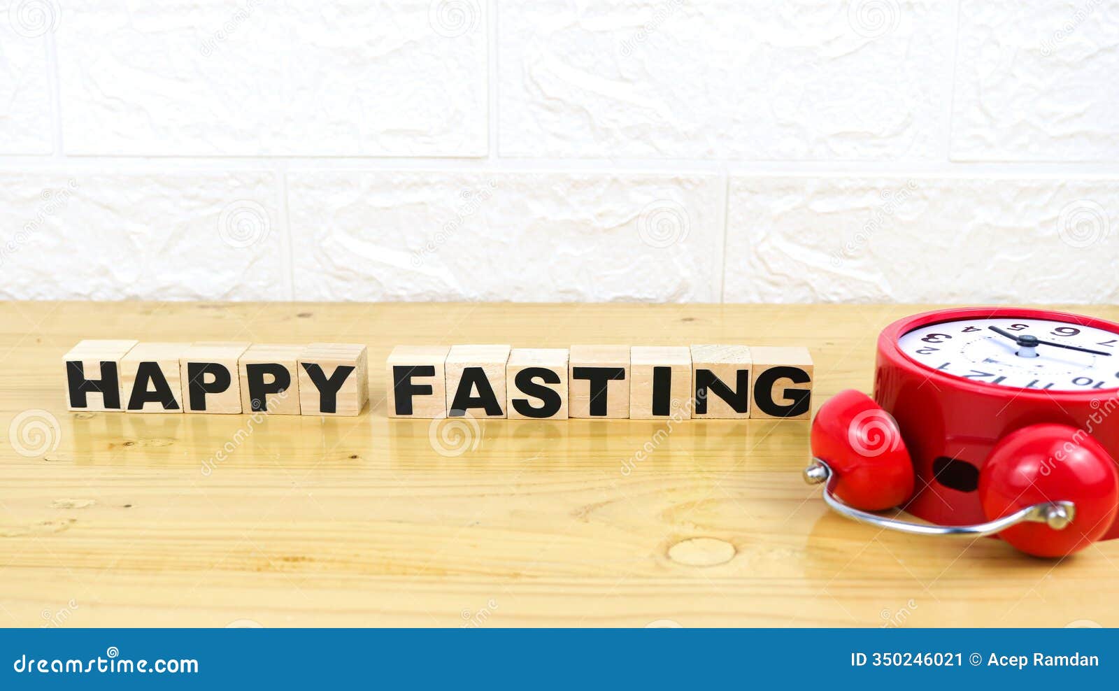 The Word Fasting in Wooden Blocks. Fasting Concept Illustration Stock ...