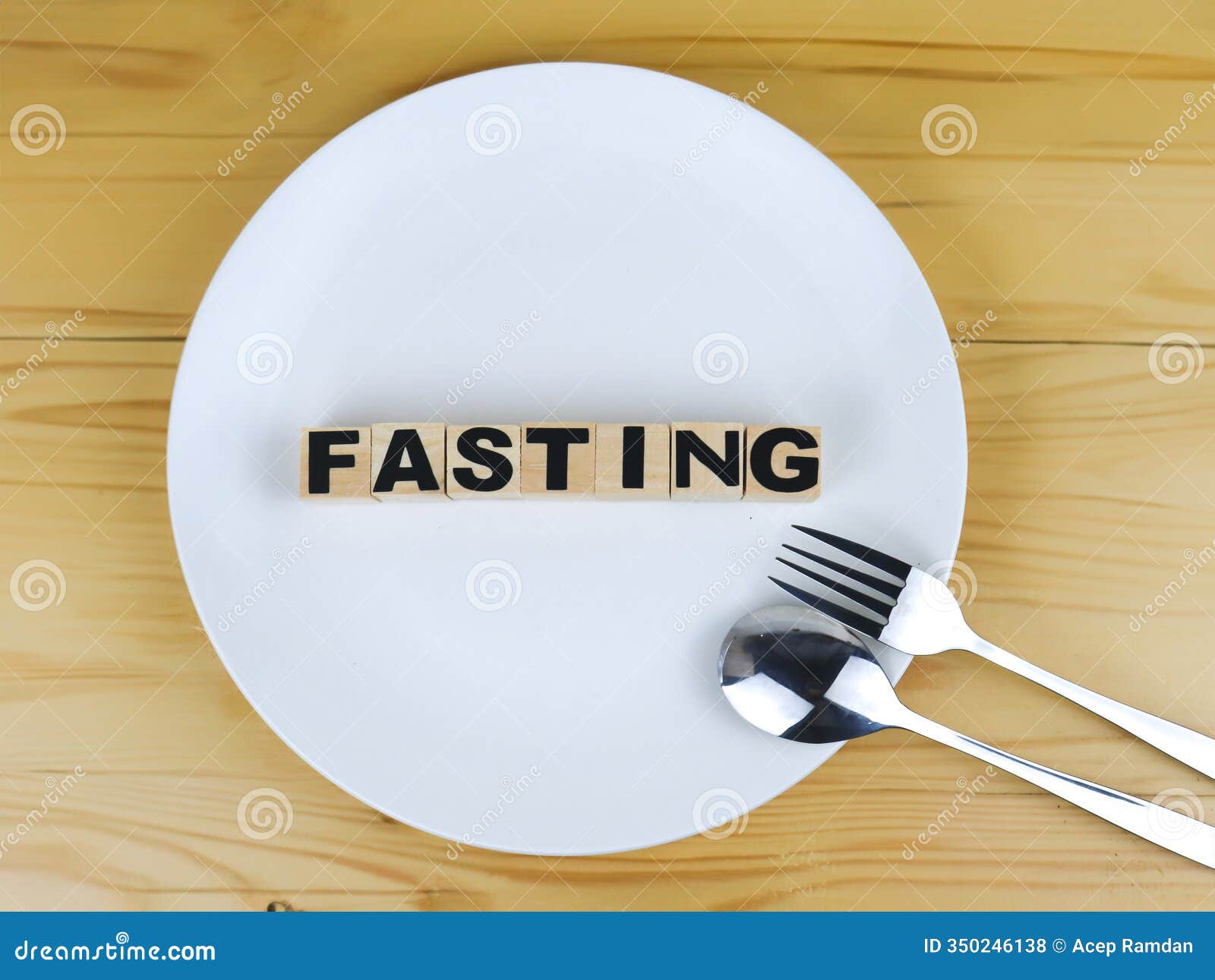 The Word Fasting in Wooden Blocks. Fasting Concept Illustration Stock ...