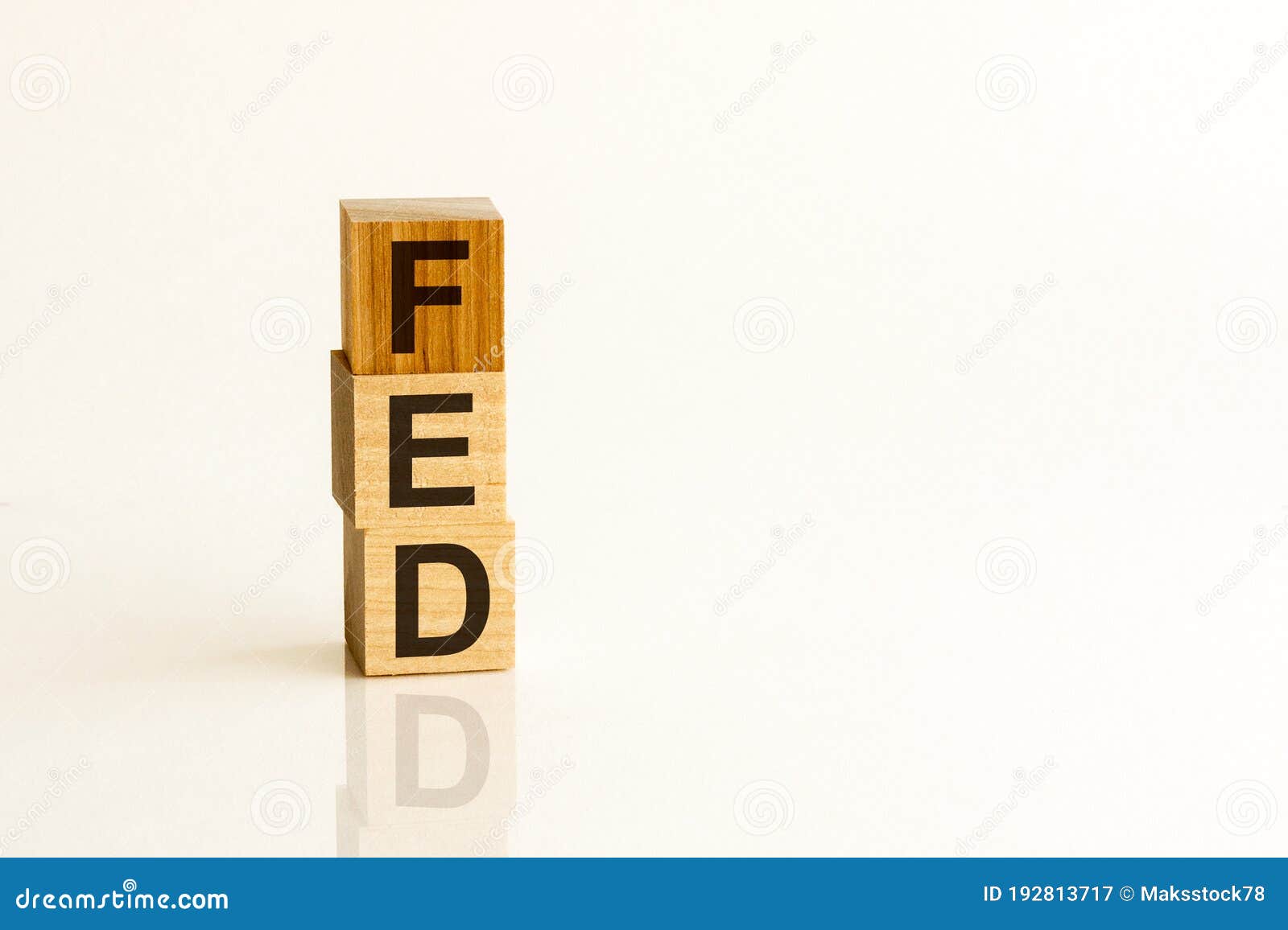 Word FED Made with Wood Building Blocks, Stock Image Stock Image ...