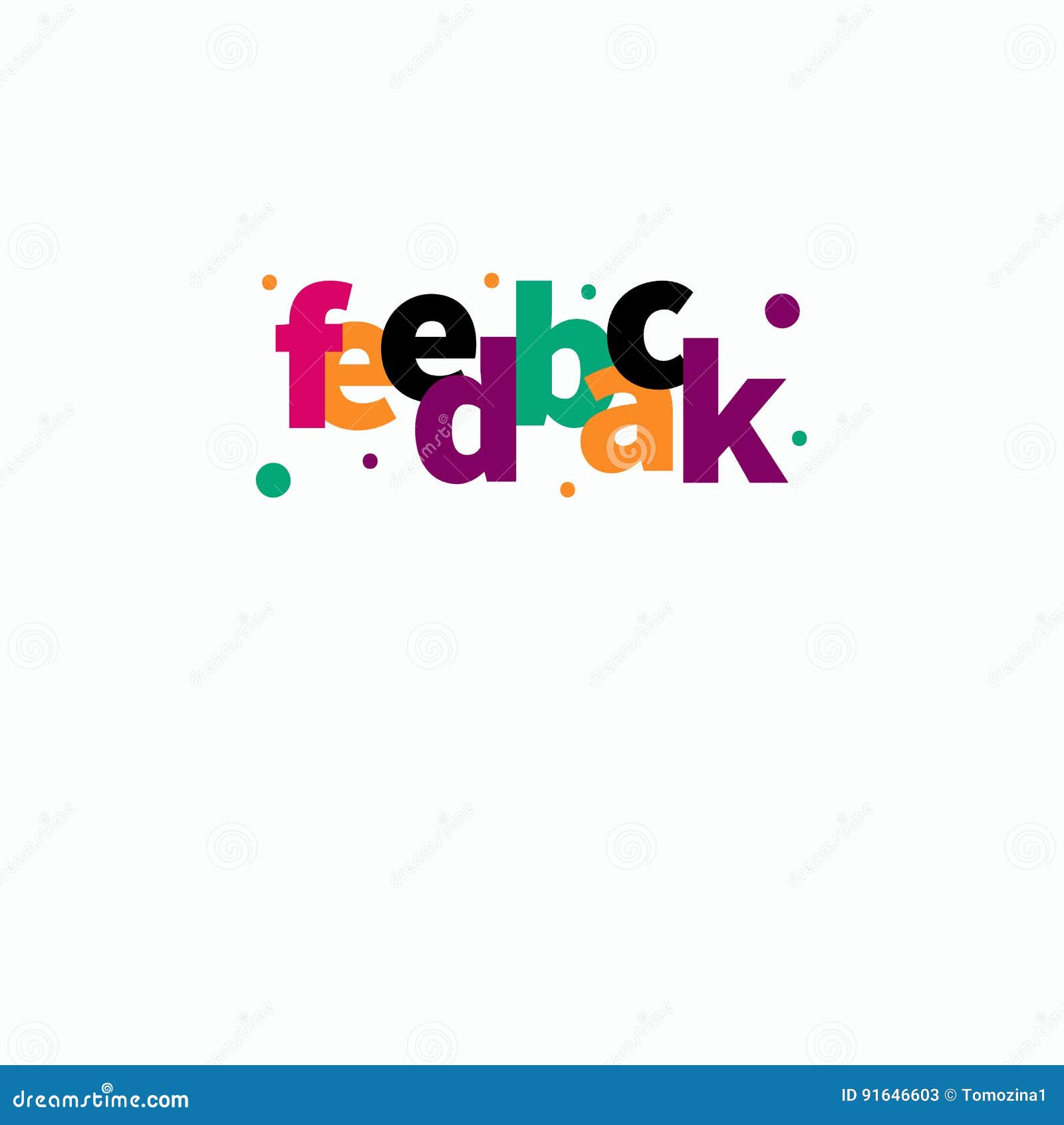Word feedback stock vector. Illustration of poster, badge - 91646603