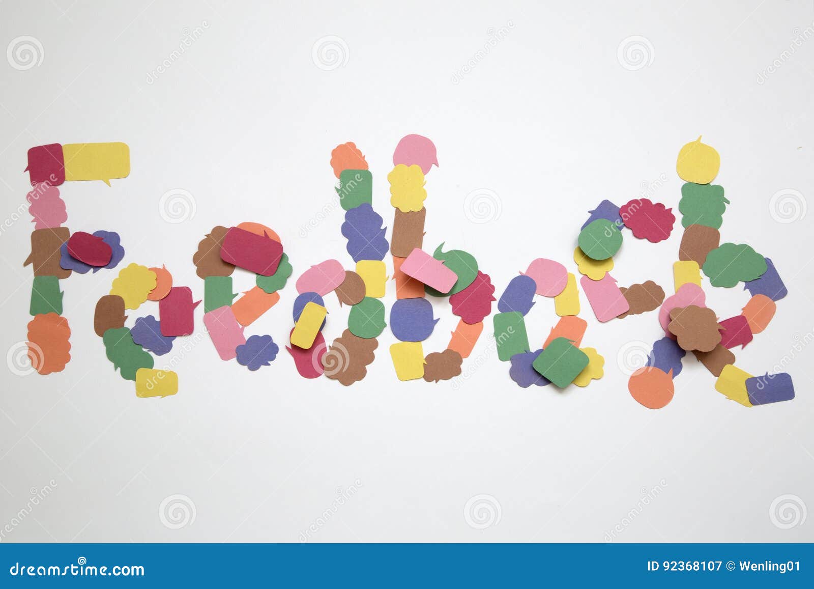 Word Feedback with Comic Balloons Background Stock Image - Image of ...