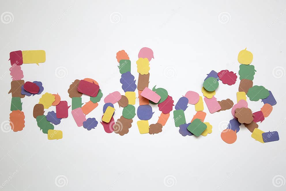 Word Feedback with Comic Balloons Background Stock Image - Image of ...