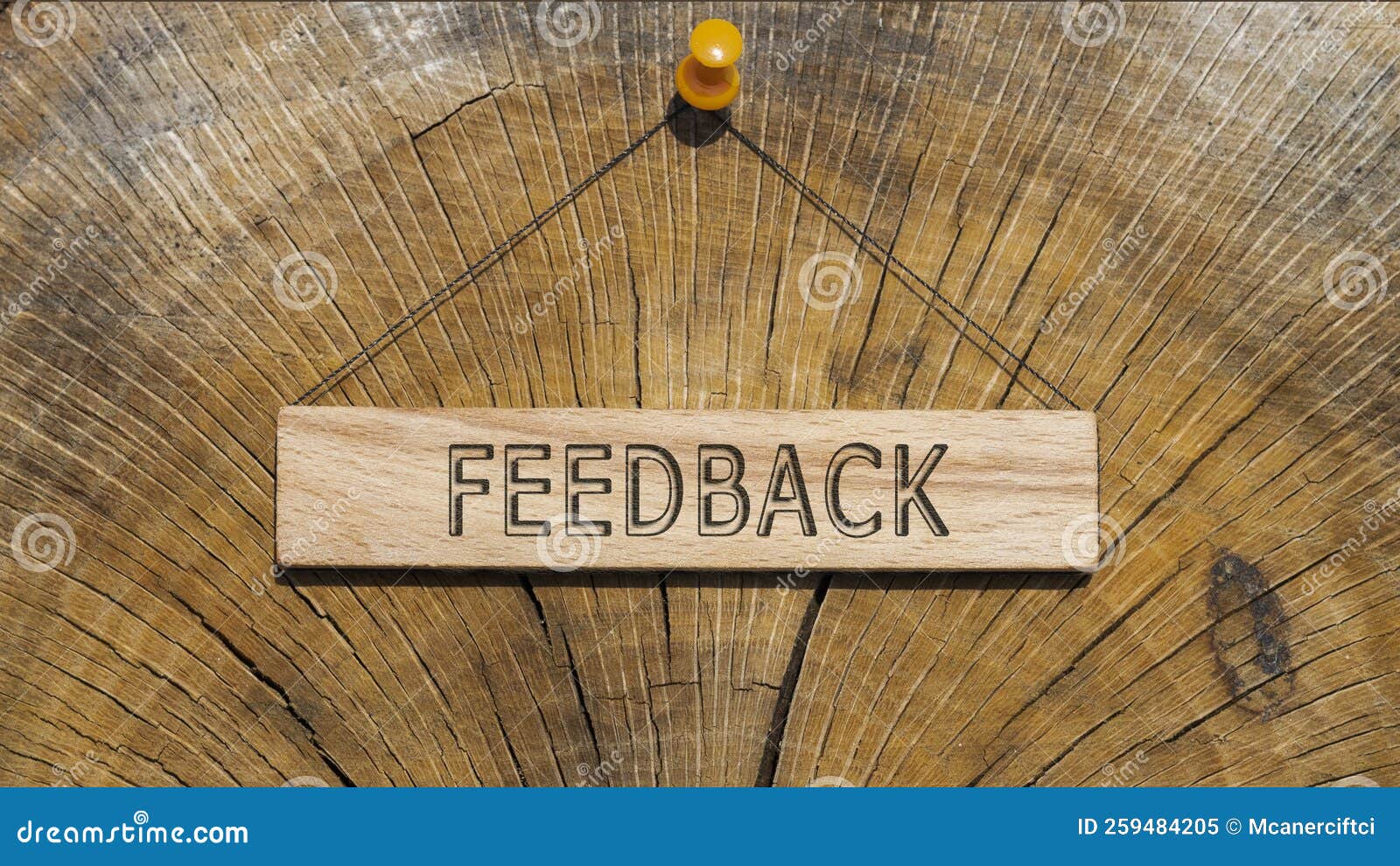 The Word Feedback is Written on the Wooden Surface. Wooden Surface in ...