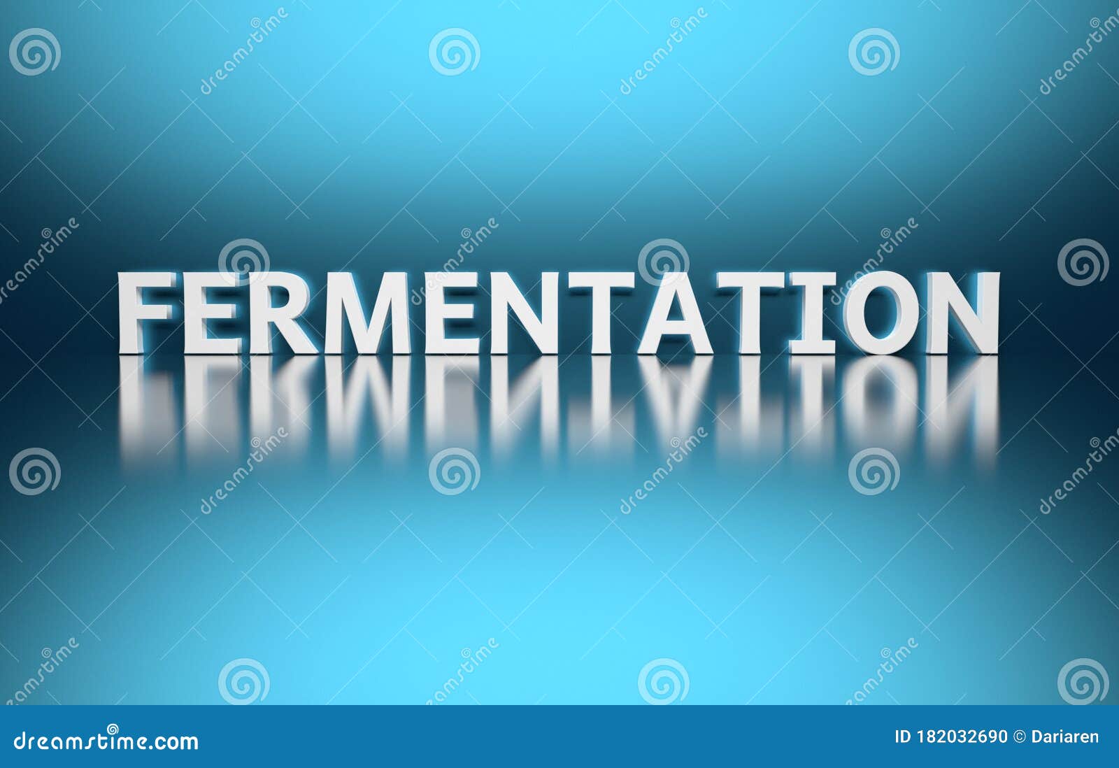 Word Fermentation on Blue Background Stock Illustration - Illustration ...