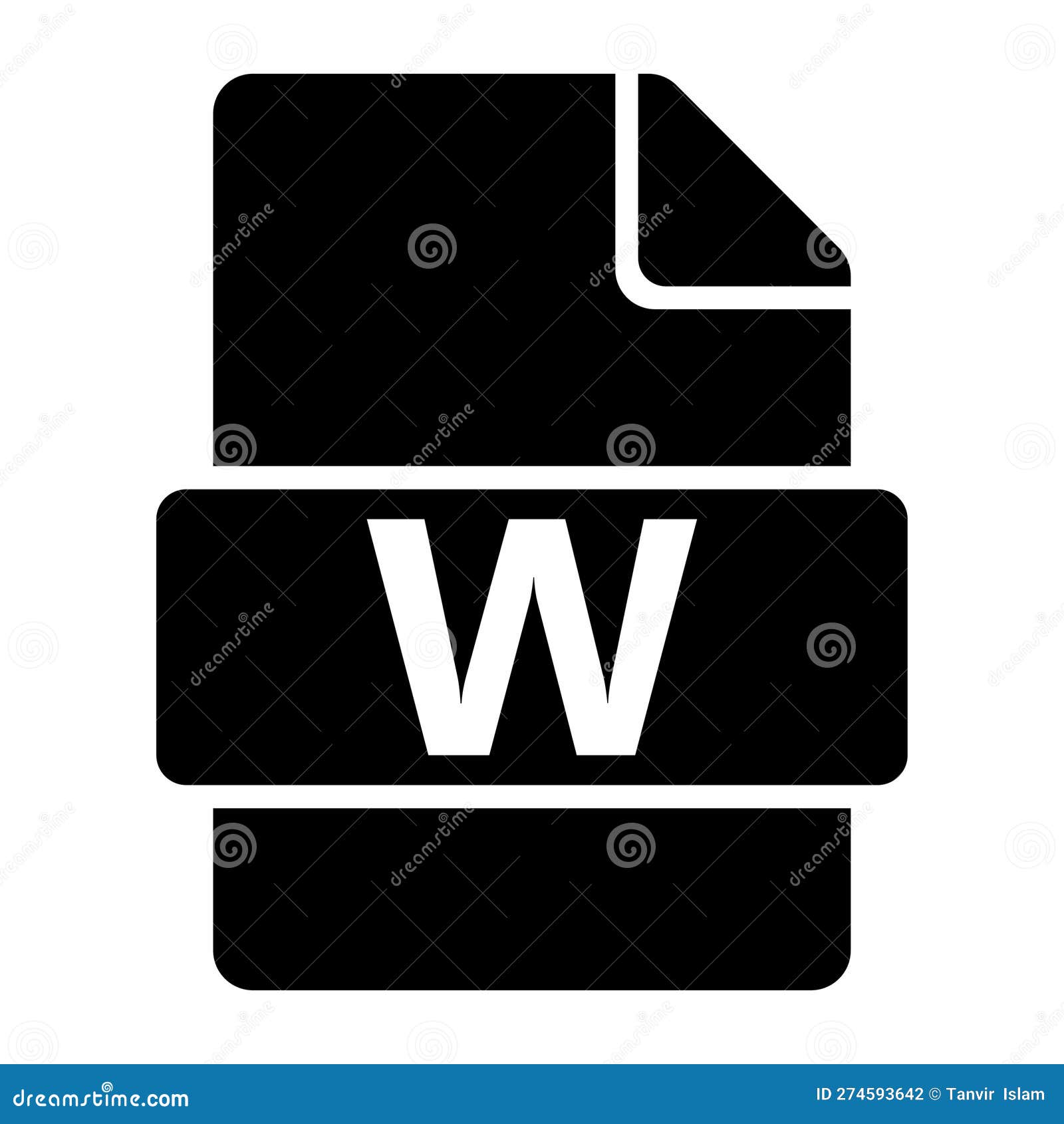 Word File Format Icon stock vector. Illustration of google - 274593642