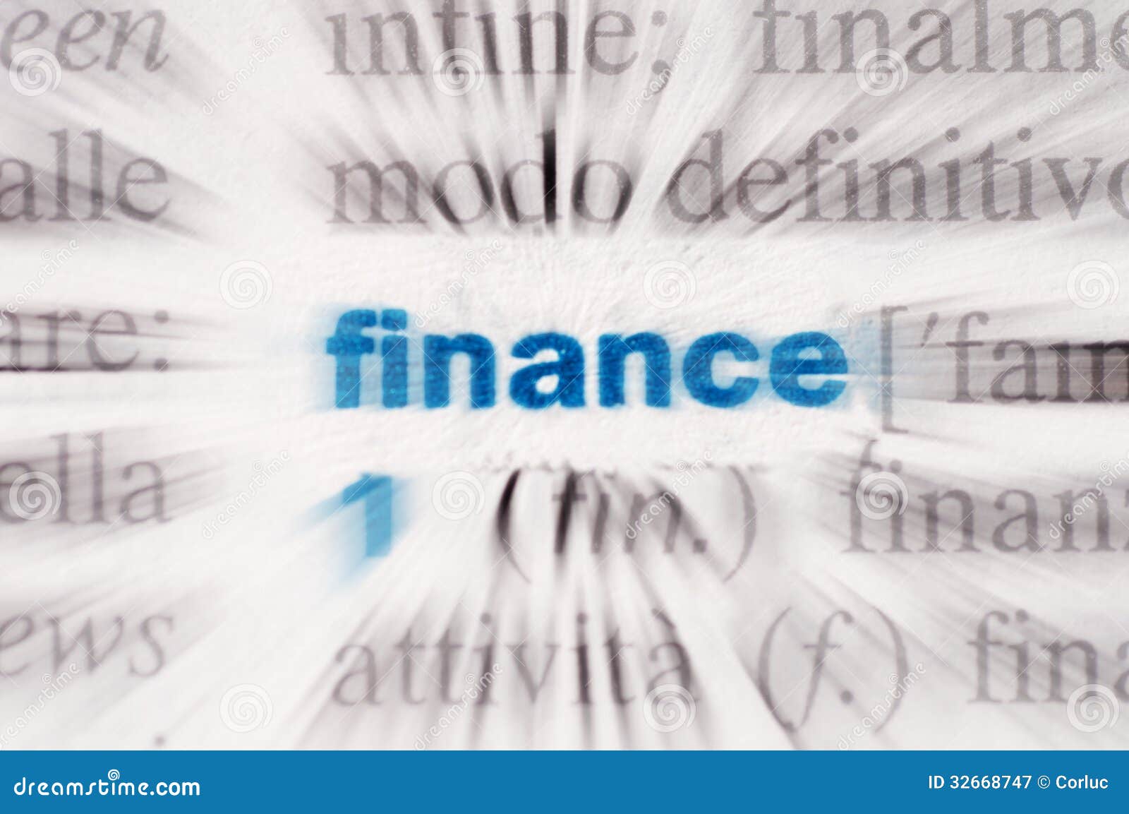Word finance stock image. Image of depth, monochrome - 32668747