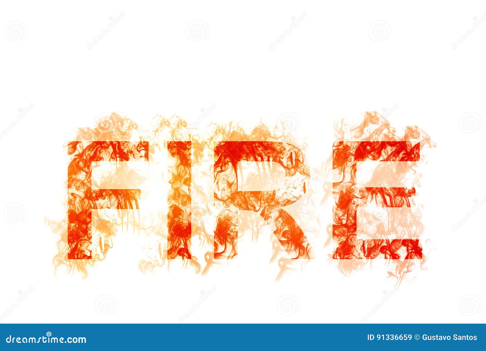 Word Fire On Black Background In Red, Fiery Letters Royalty-Free Stock ...