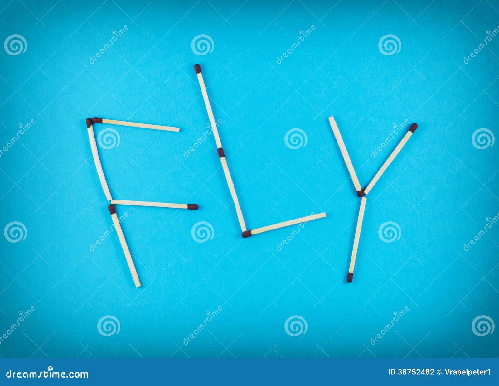 Word FLY Made of Matchsticks Stock Photo - Image of matchsticks ...