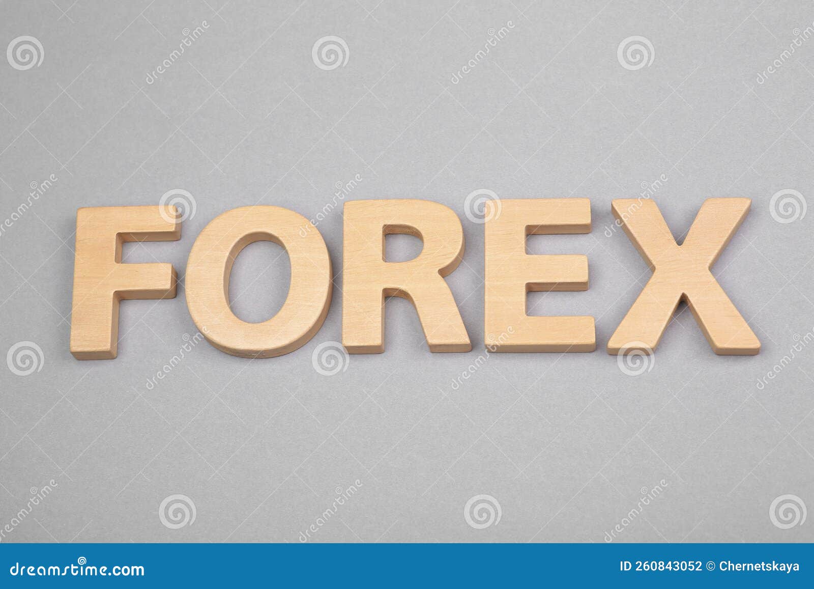Word Forex with Wooden Letters on Grey Background, Above View Editorial ...