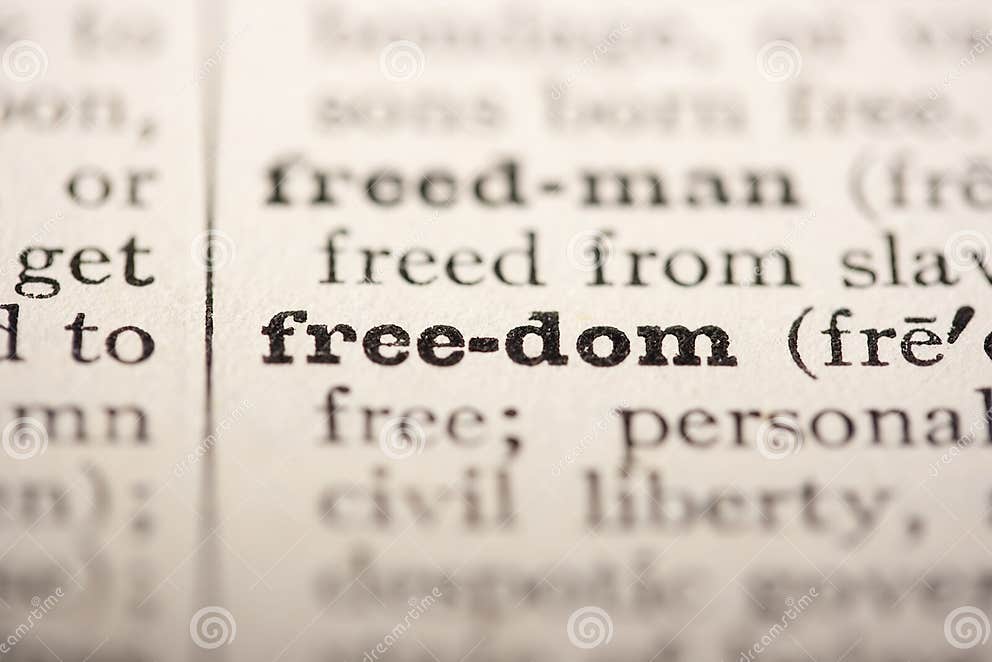 Word freedom stock image. Image of meaning, black, detail - 16890735