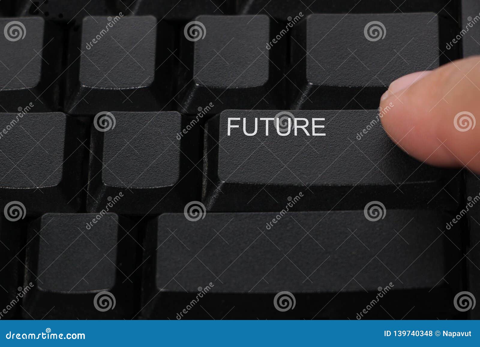 Future Button on a Computer Keyboard Stock Photo - Image of black ...