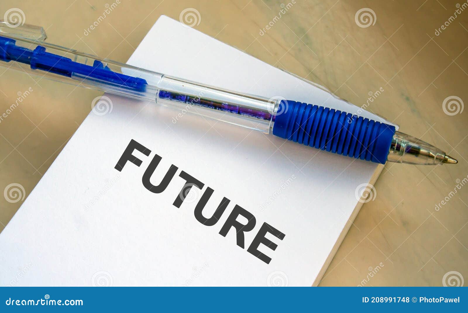 Word FUTURE on Paper Sheet Note with Pen. Future Stock Photo - Image of ...