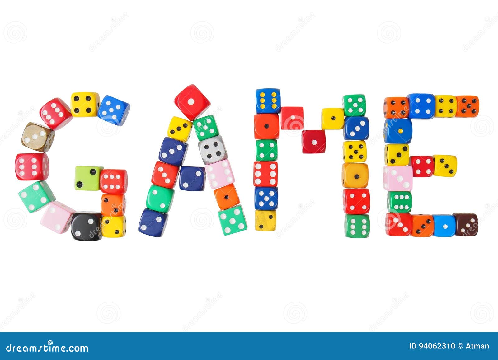 Word GAME Formed With Dice Royalty-Free Stock Image | CartoonDealer.com ...