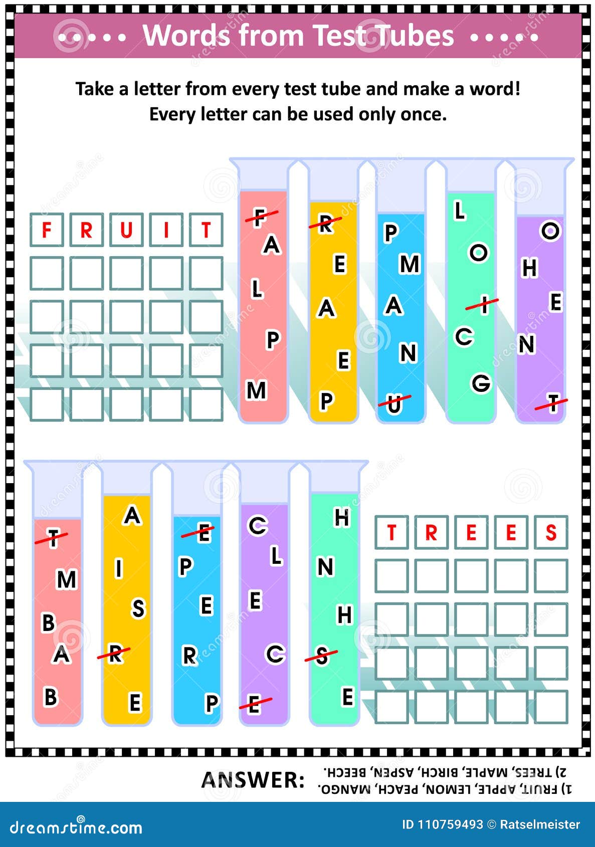 Trees Themed Word Search Puzzle. Fun Education Game For Kids, Vector ... Trees Themed Word Search Puzzle. Fun Education Game For Kids, Vector ...