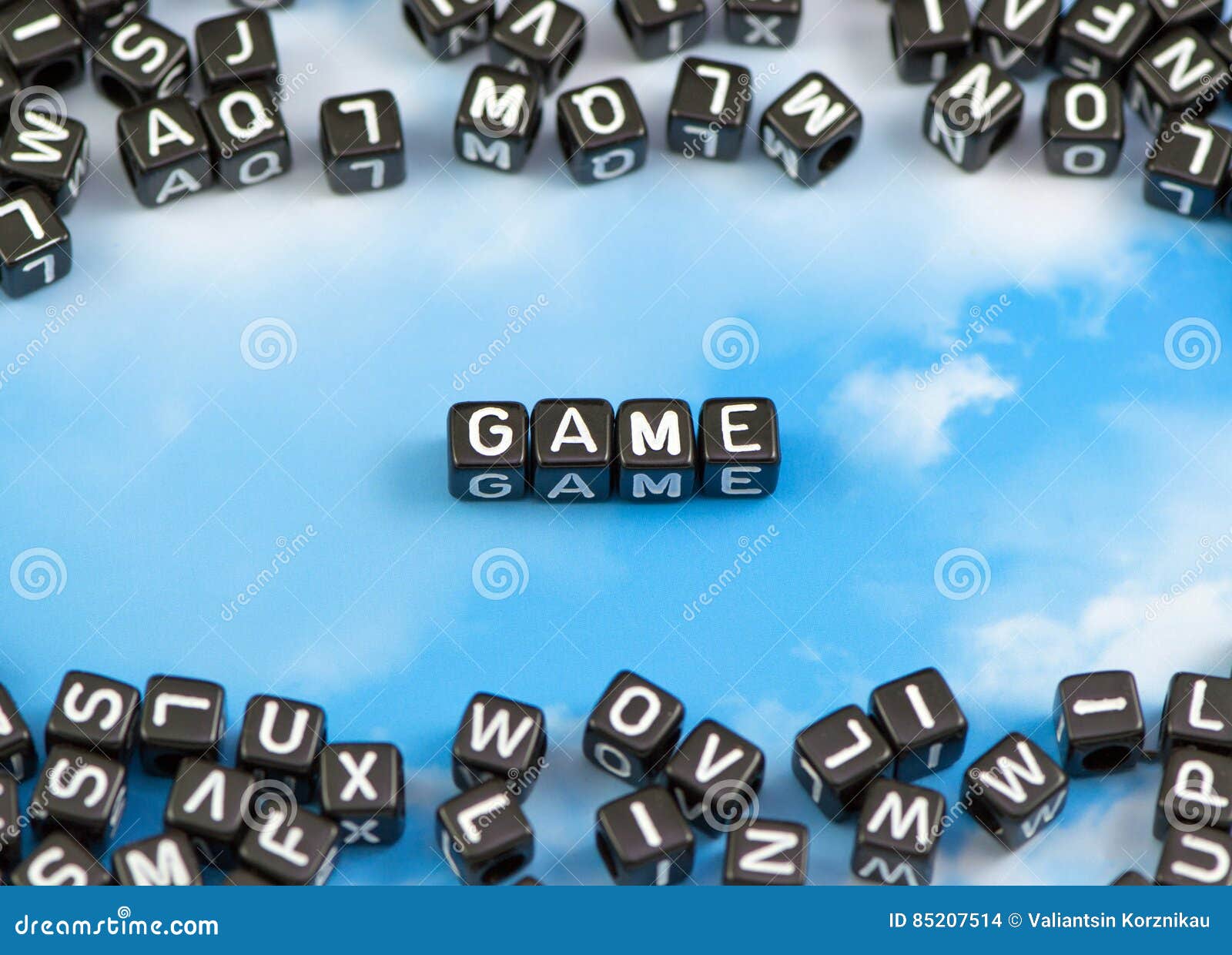 The word Game stock illustration. Illustration of home - 85207514