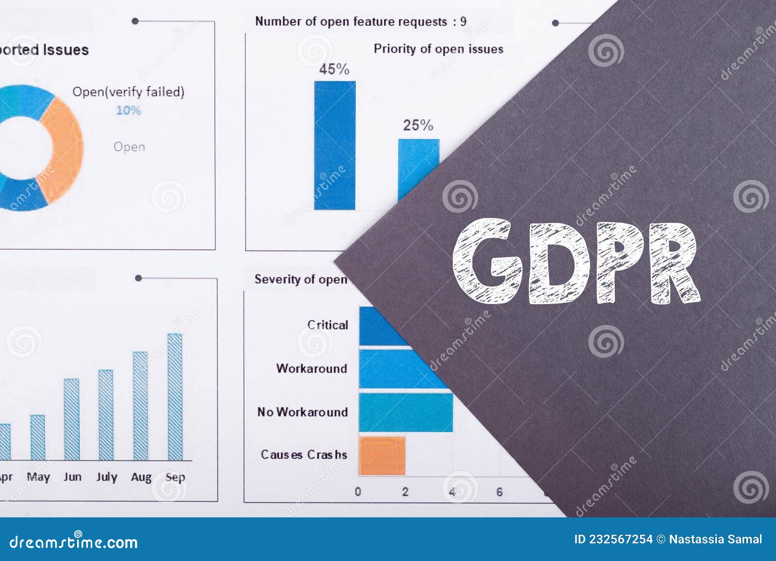 The Word GDPR - General Data Protection Regulation, is Written on a ...