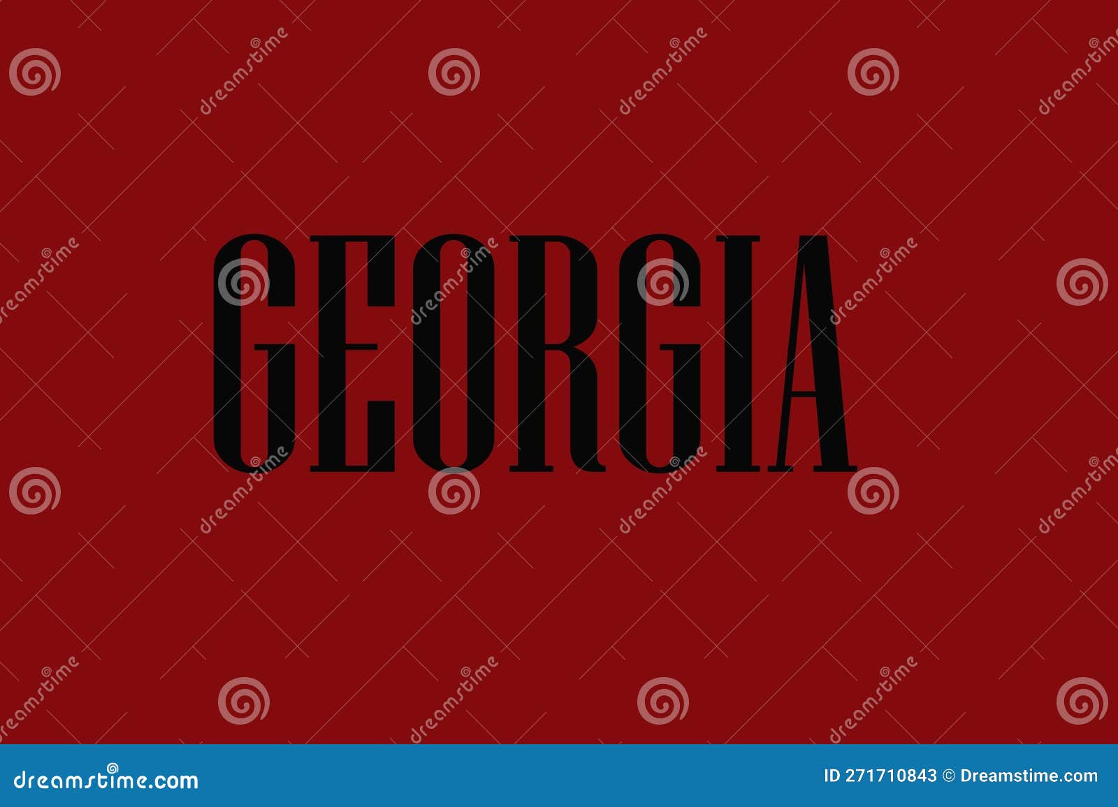 The Word Georgia on a Multi-colored Background Stock Illustration ...
