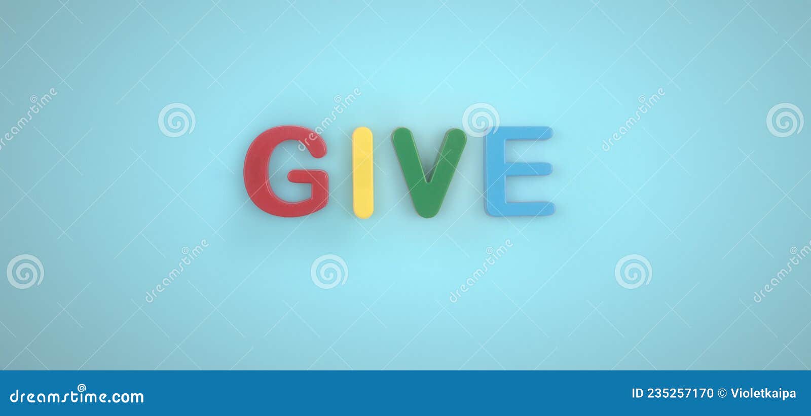 Word Give Made of Letters Isolated Stock Photo - Image of concept ...