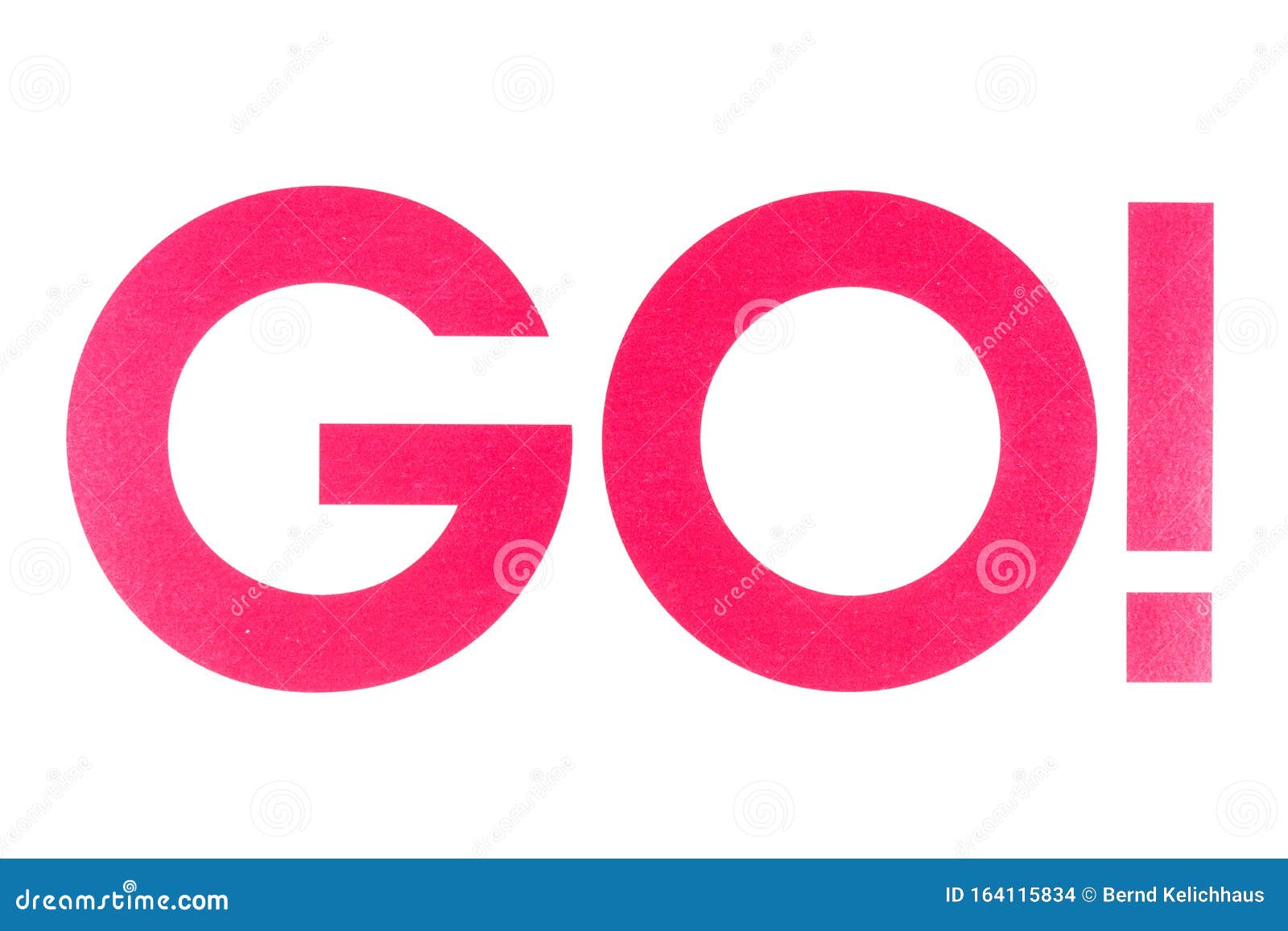 Word Go. Lettering on White Background Stock Illustration ...