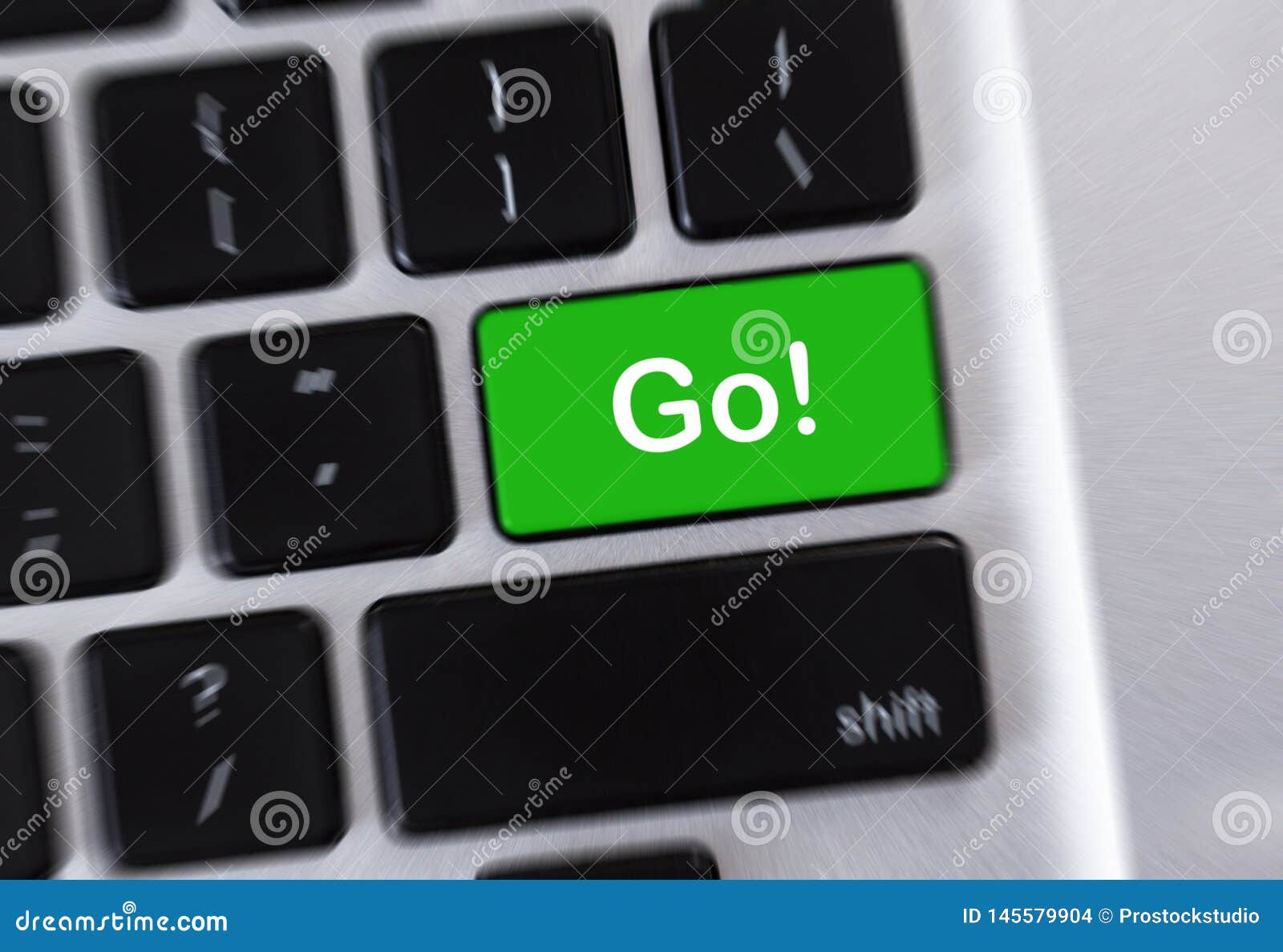 Word Go! Written on Green Computer Button Stock Photo - Image of ...