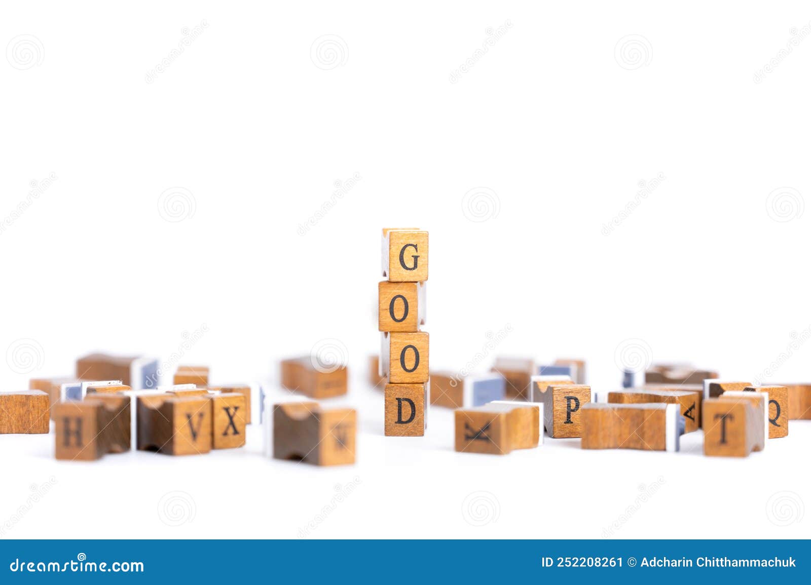 Word GOOD Spelled Letters Isolated on White Background Stock Image ...