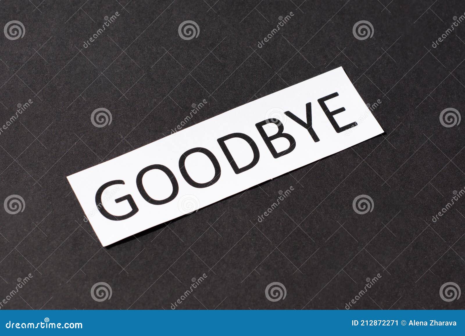 Word Goodbye on a Black Background Stock Image - Image of sign ...