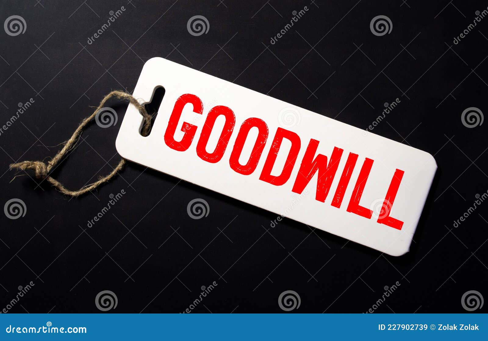Word Goodwill on White Card, Business Concept Stock Image - Image of ...