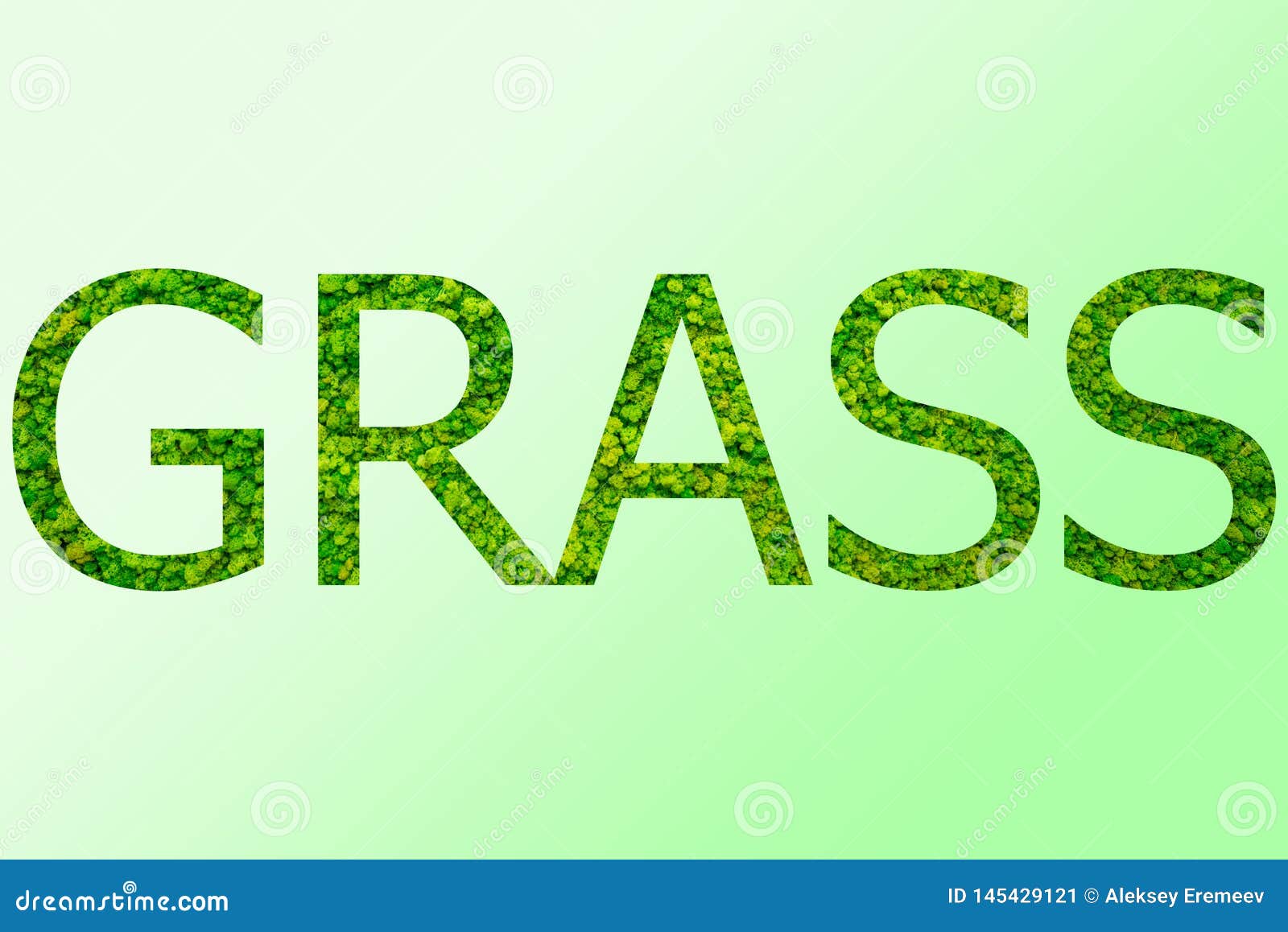The word GRASS stock illustration. Illustration of assembled - 145429121
