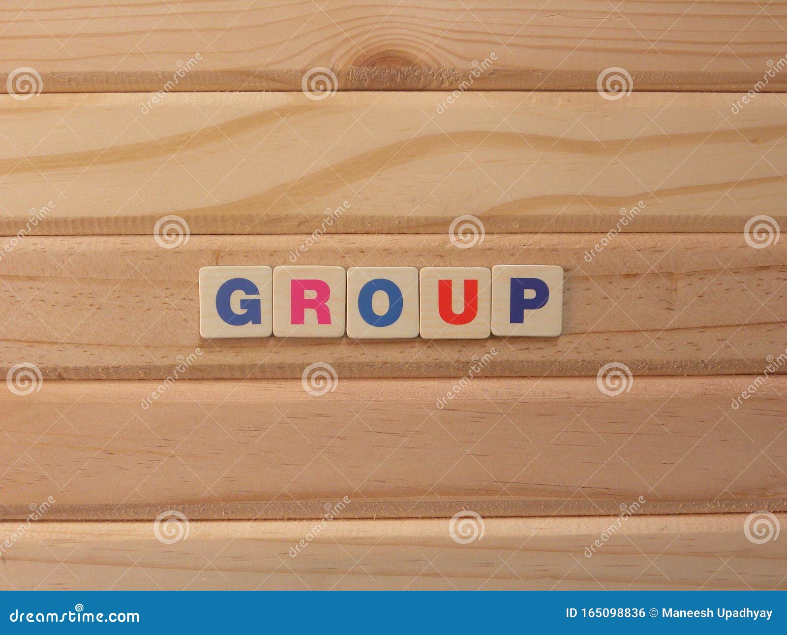 IF Word In The Group Of Wooden English Alphabets Royalty-Free Stock ...