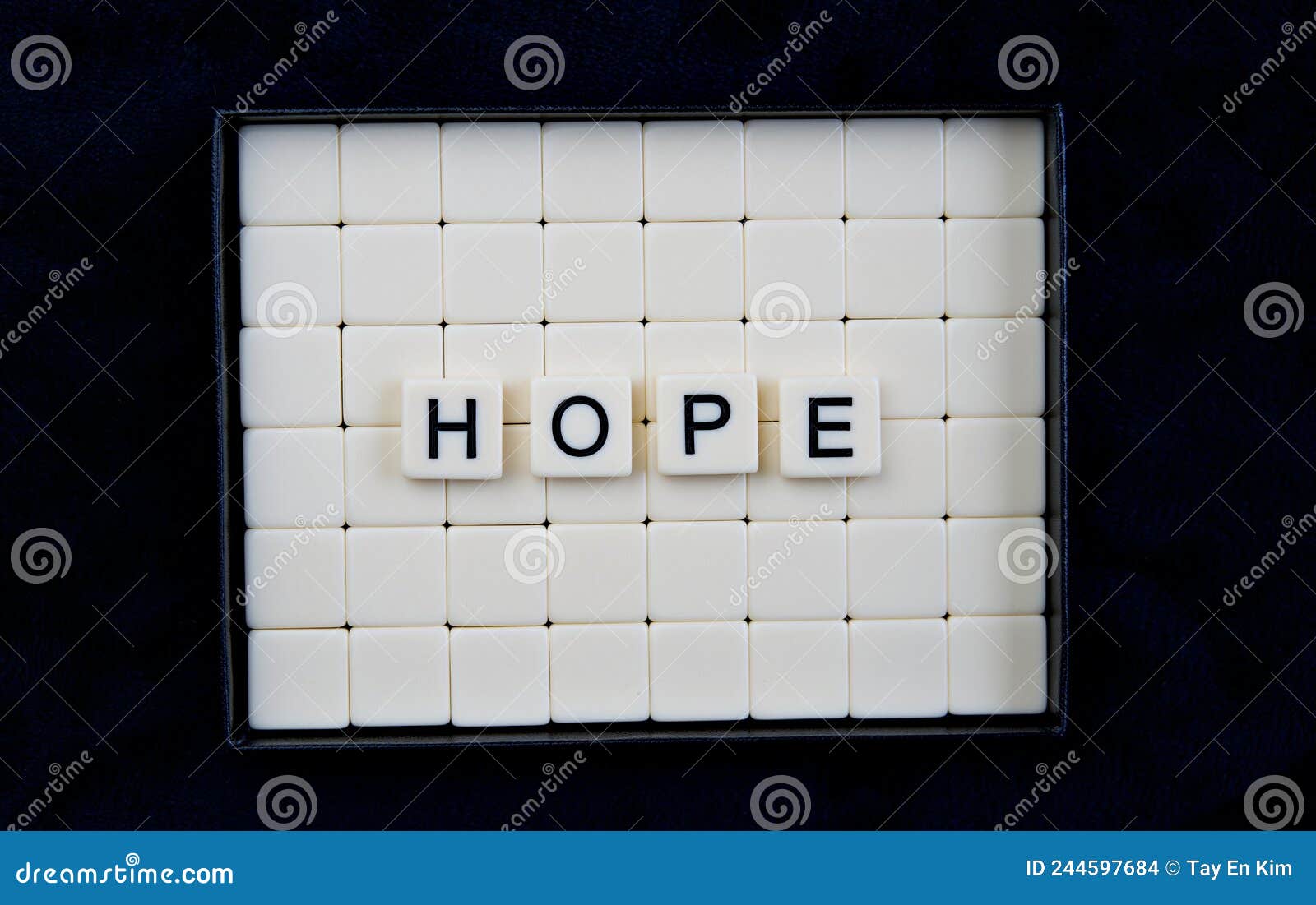 Word H O P E. stock photo. Image of flooring, wall, lighting - 244597684