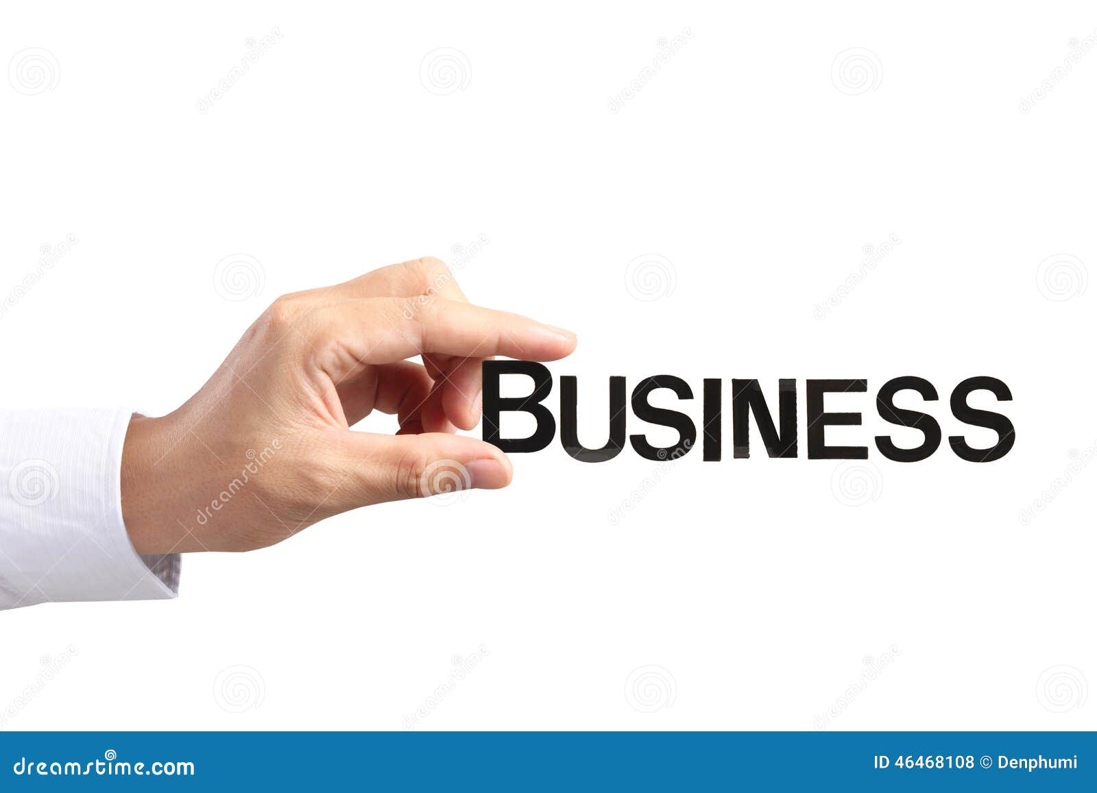 The word in a hand stock photo. Image of creativity, concept - 46468108