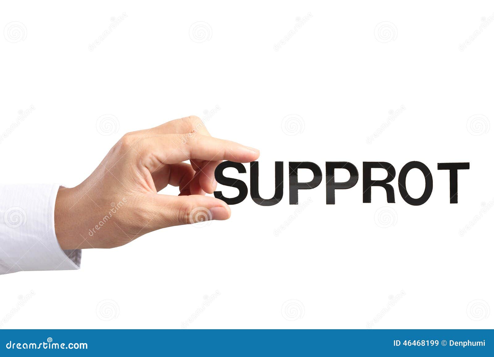 The word in a hand stock image. Image of direction, finger - 46468199