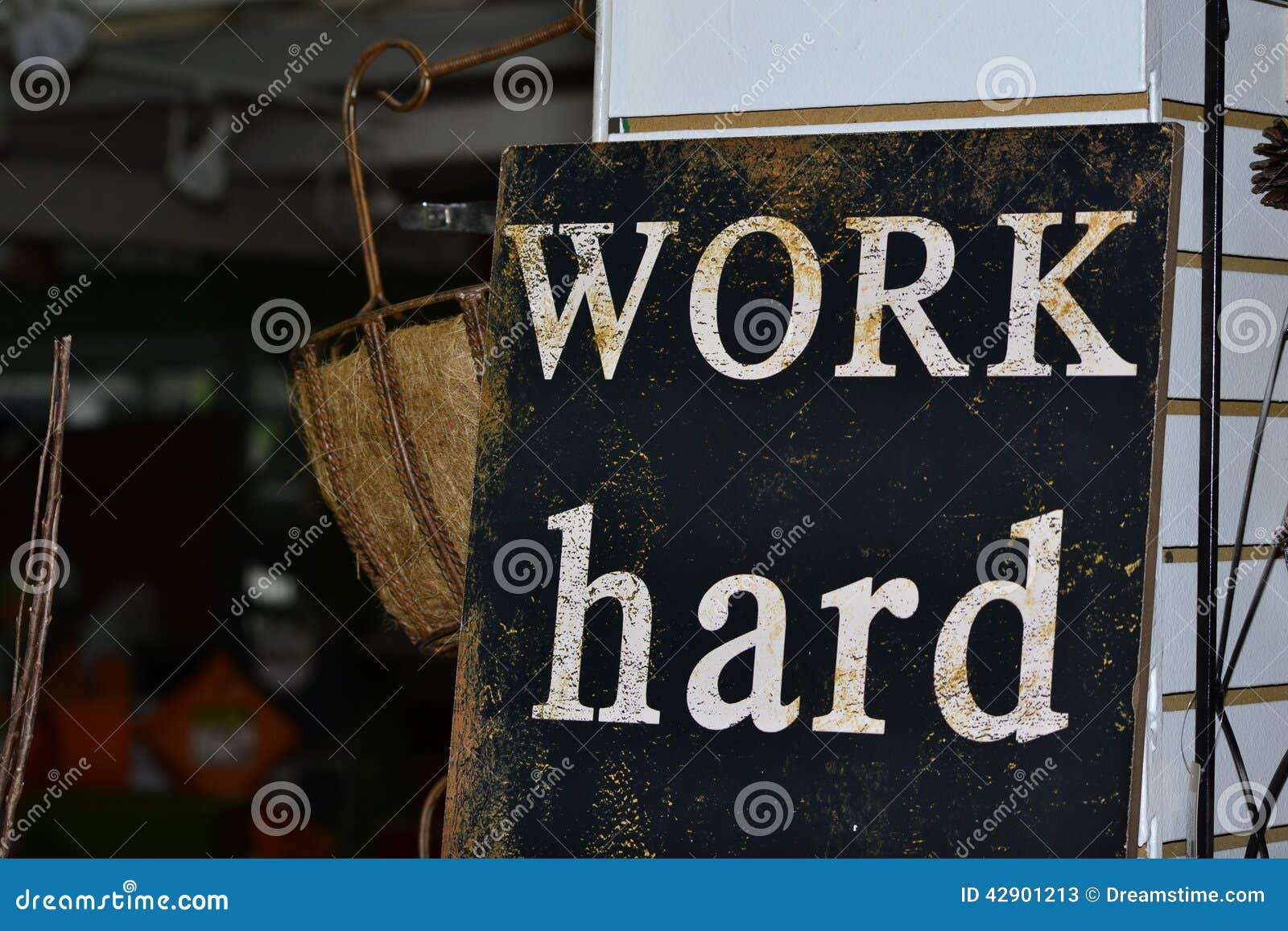 Word Hard stock image. Image of board, sign, shop, style - 42901213
