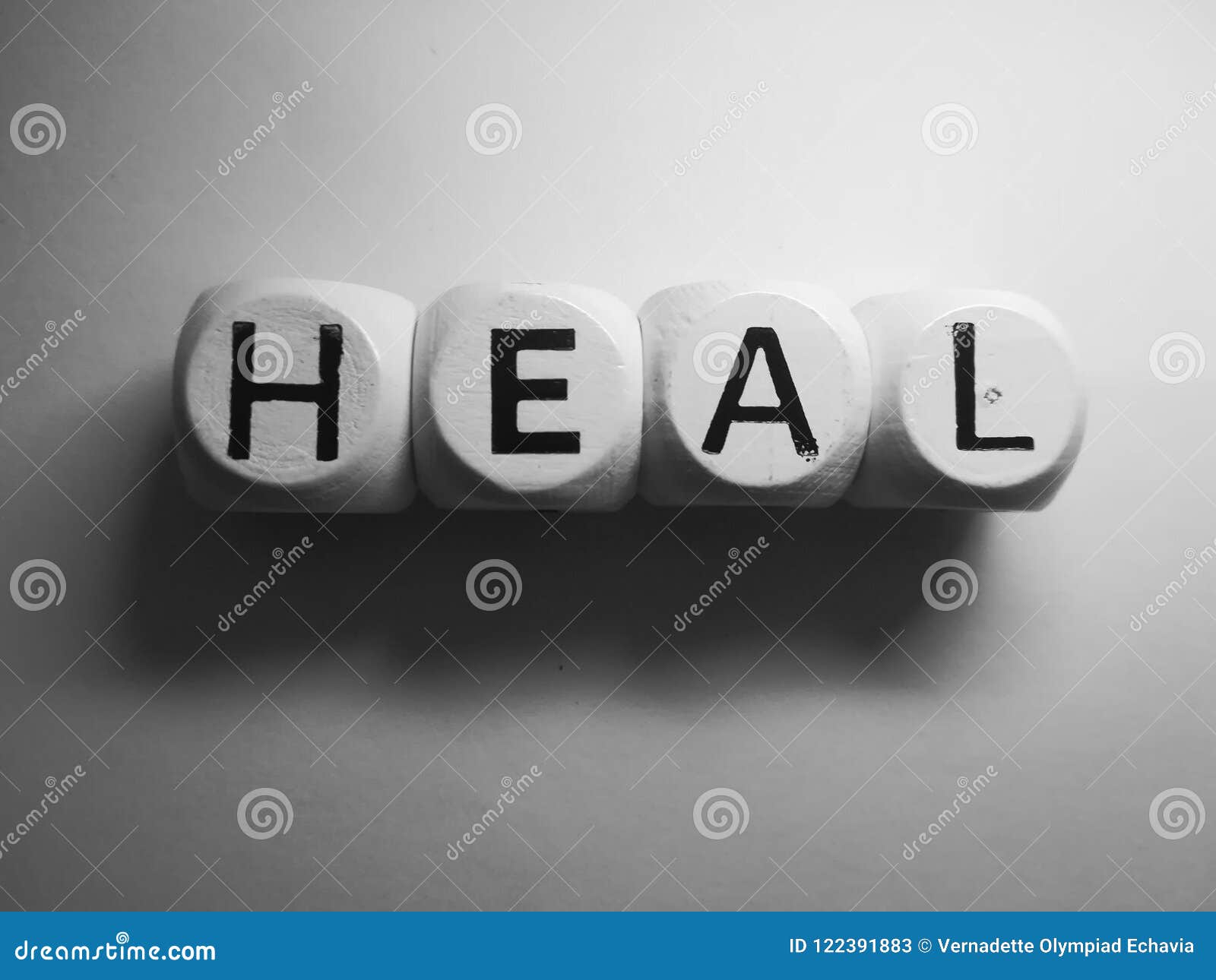 Word heal spelled on dice stock image. Image of font - 122391883