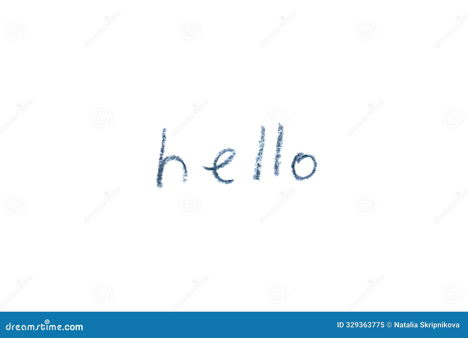 The Word HELLO Written on a White Background Stock Image - Image of ...