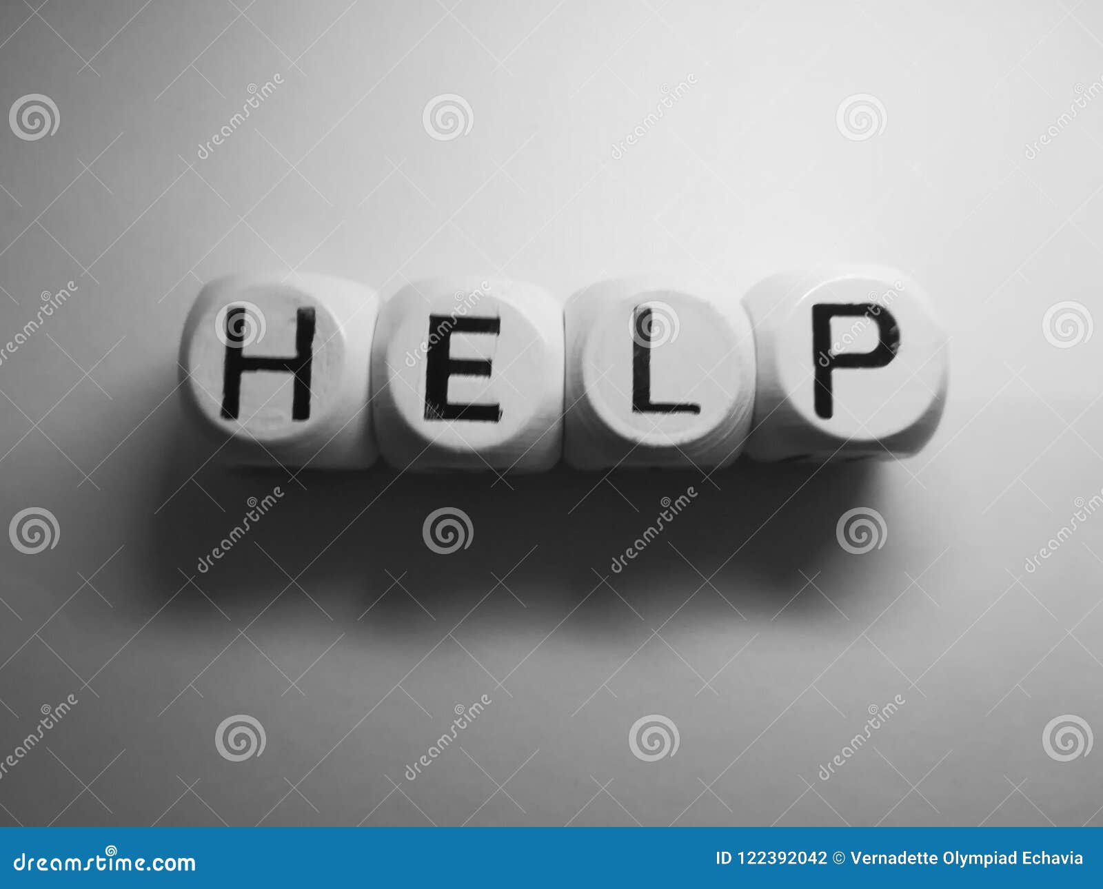 Word help spelled on dice stock photo. Image of black - 122392042