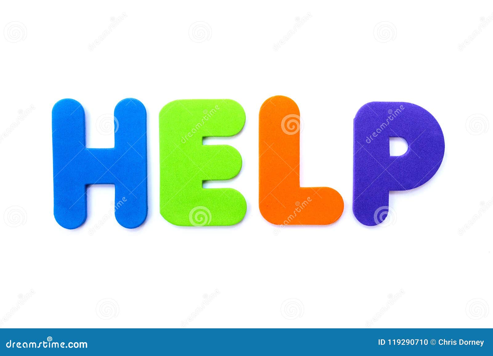The word HELP stock photo. Image of bright, assistance - 119290710