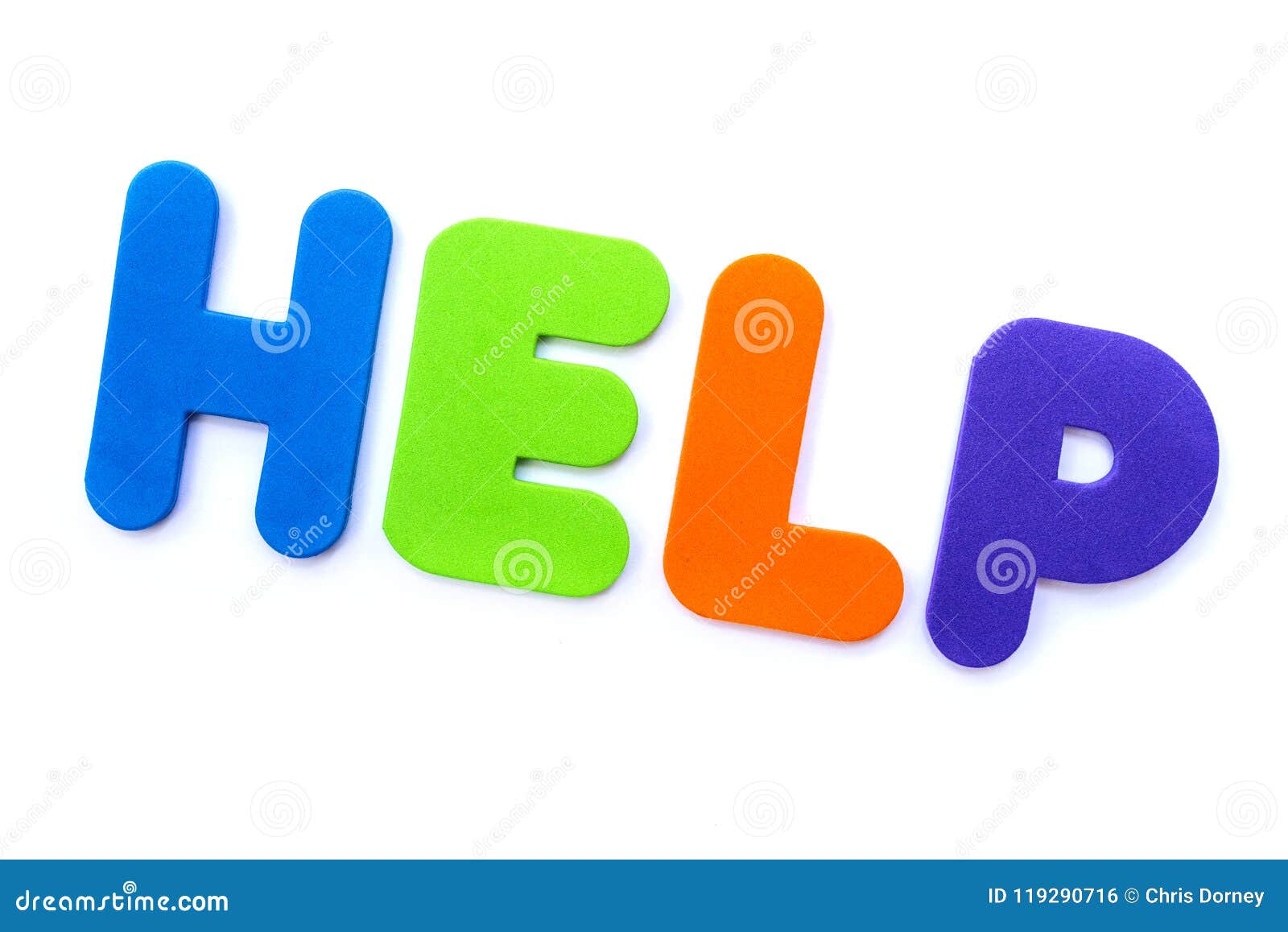 The word HELP stock photo. Image of benefit, guide, colourful - 119290716