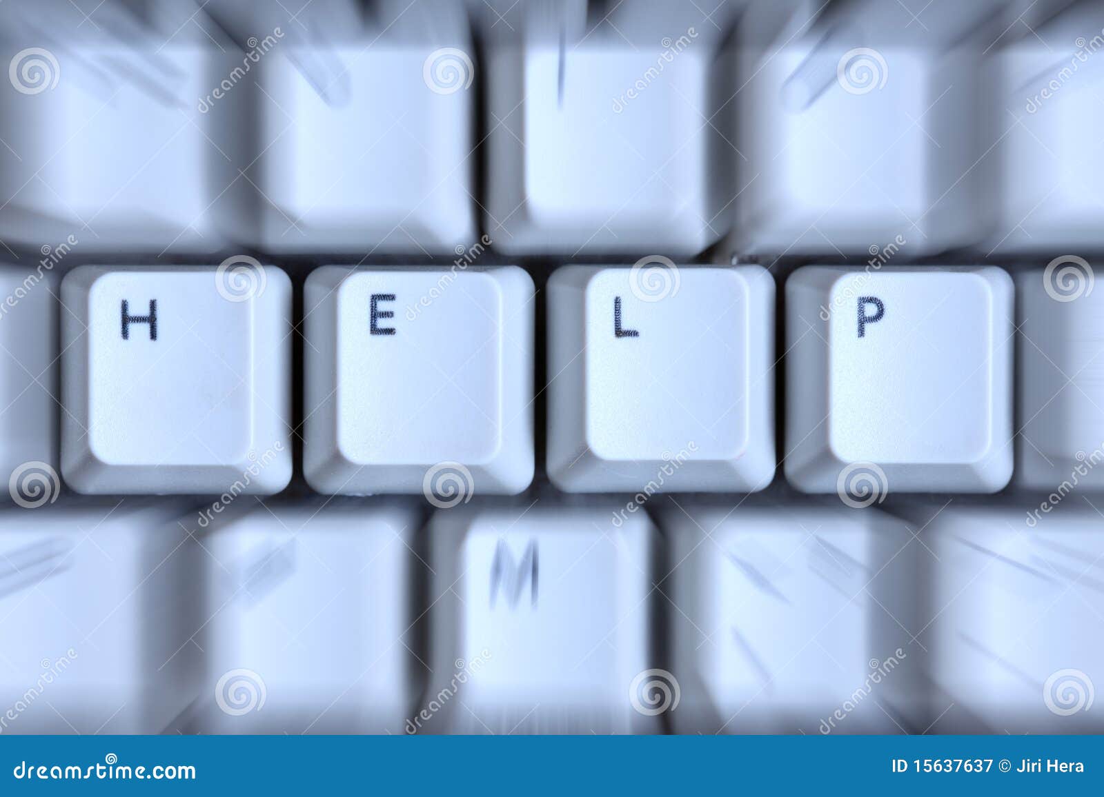 Word Help Zoomed in Computer Keyboard Stock Image - Image of letters ...