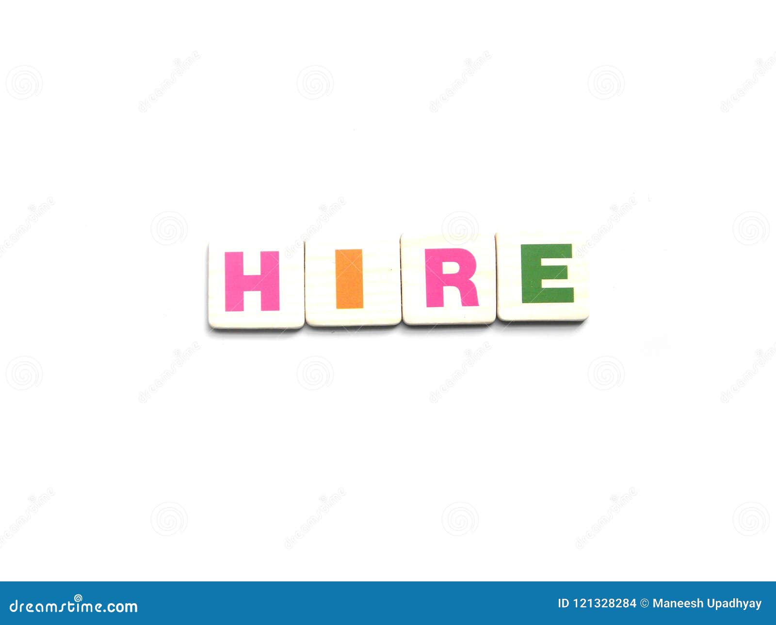Word Hire on White Background Stock Photo - Image of jobs, letters ...