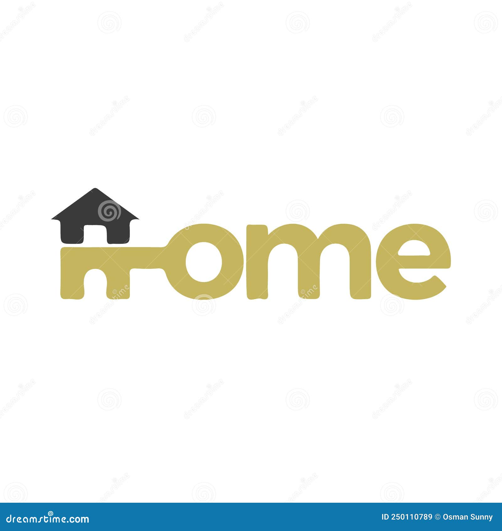 Word Home Real Estate Vector Logo Design Stock Vector - Illustration of ...
