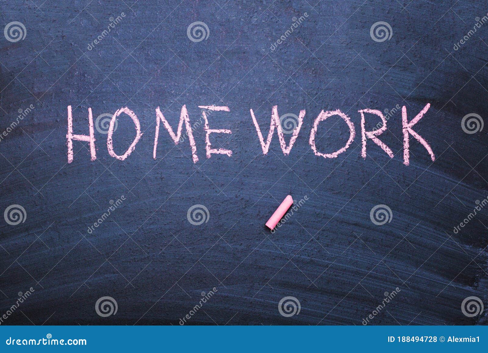Word Homework is Written in Chalk Stock Photo - Image of business ...